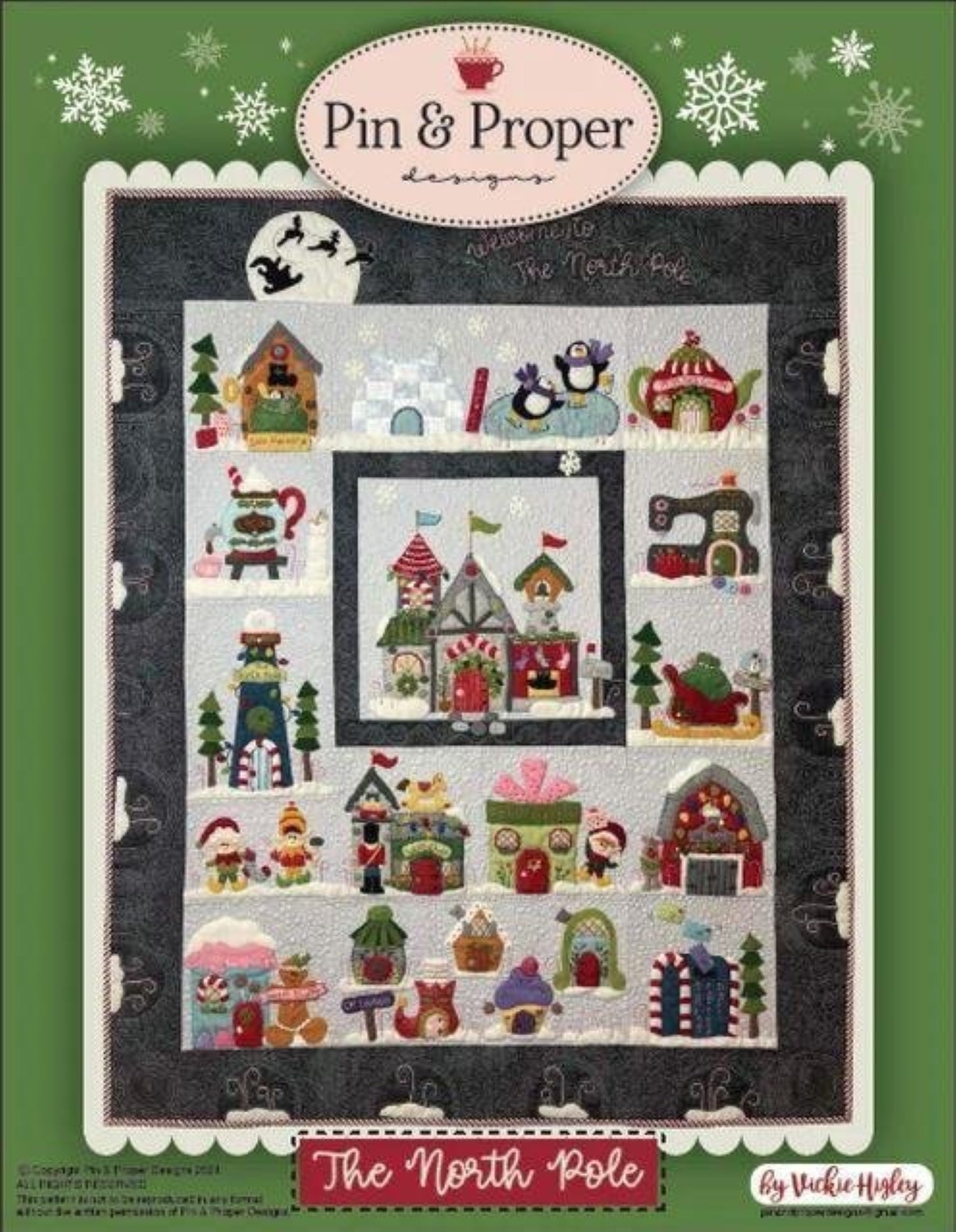 North Pole Pin & Proper Designs Vickie Higley | Wool Haus